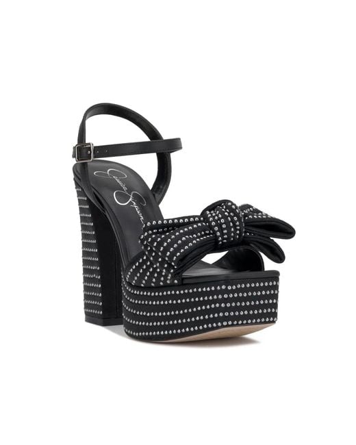 Jessica Simpson Lollien Platform Sandal in Black | Lyst