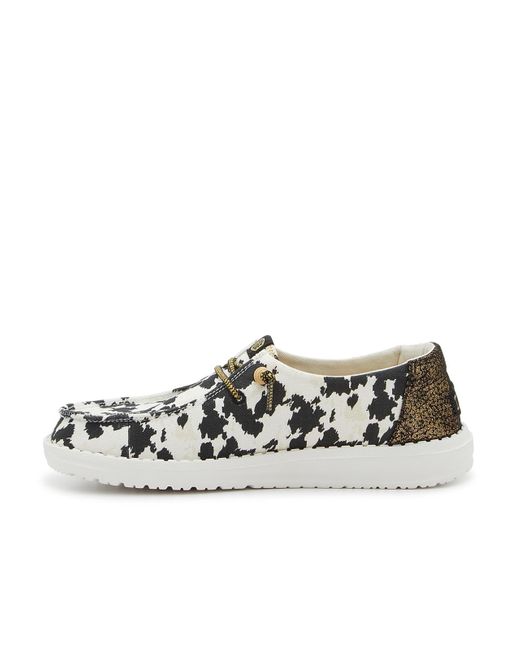 Hey Dude Wendy Disco Cow Slip-on in White | Lyst