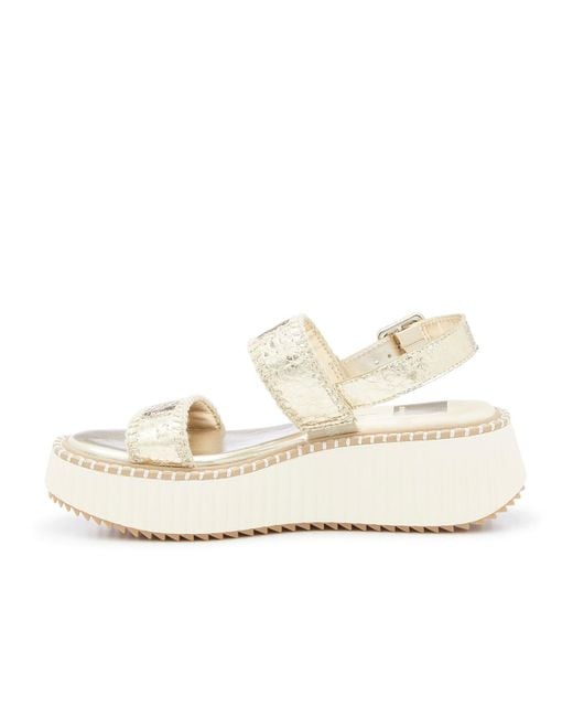 Dolce Vita Drake Platform Sandal in White | Lyst