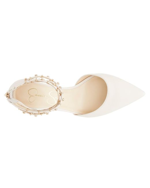 Jessica Simpson Stanika Pump in White | Lyst