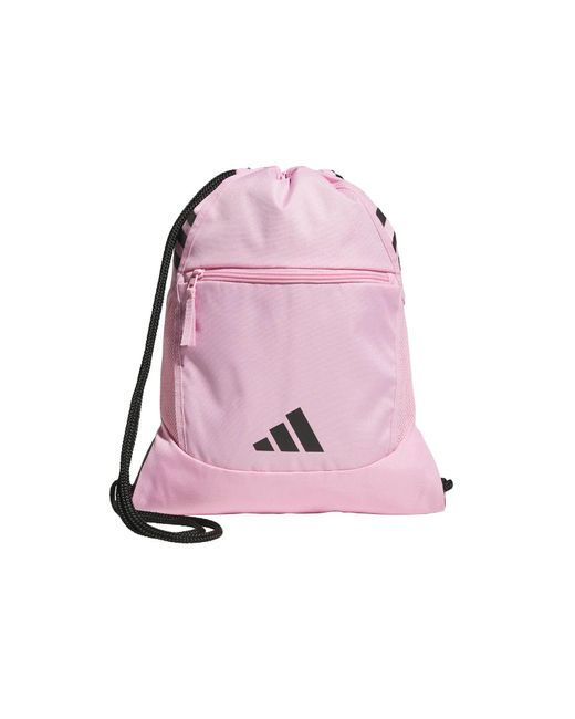 adidas Stadium Sackpack Drawstring Bag in Pink | Lyst