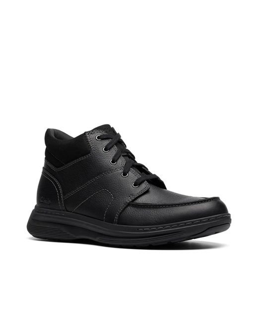 Clarks Craftwell Mid Boot in Black for Men | Lyst