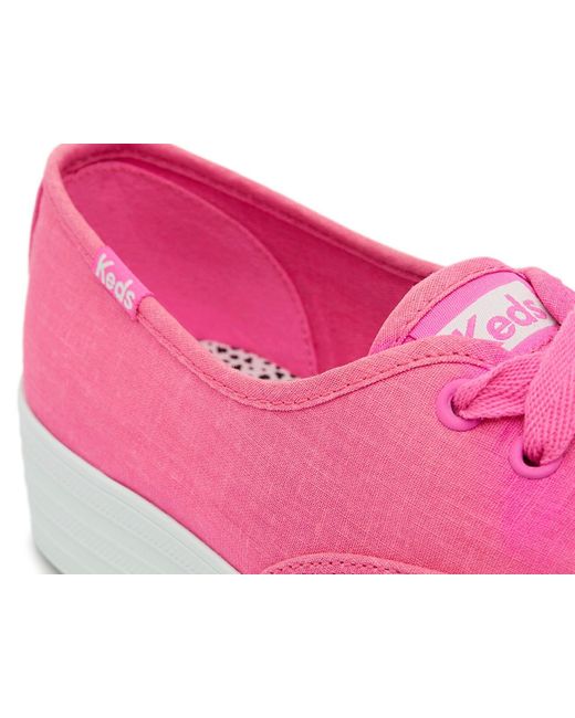 Keds Point Platform Sneaker in Pink | Lyst