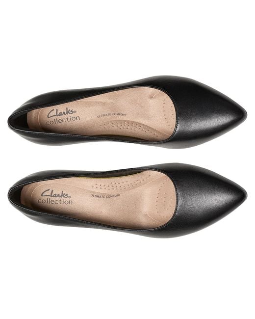 Clarks Kepley Vine Pump in Black | Lyst