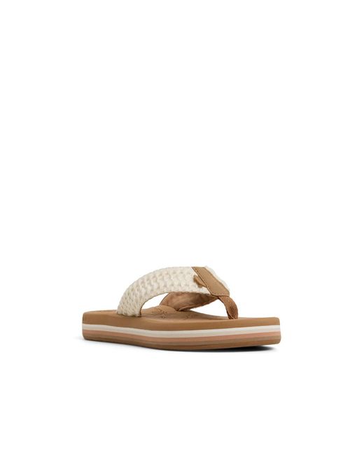 Roxy Colbee Hi Flip Flop in White | Lyst