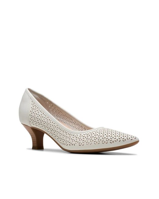 Clarks Kepley Sky Pump in White | Lyst