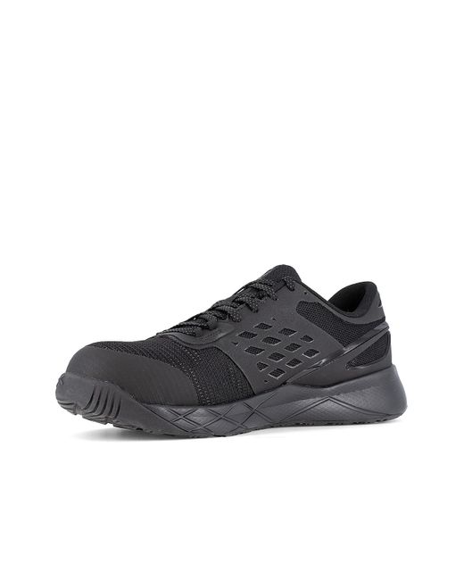 Reebok Nanoflex Composite Toe Work Shoe in Black for Men | Lyst