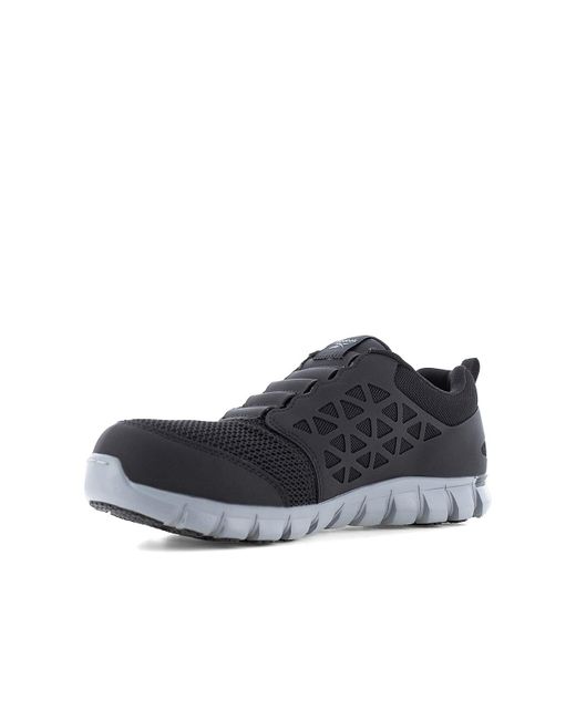 Reebok Sublite Cushion Composite Toe Work Slip-on in Black for Men | Lyst