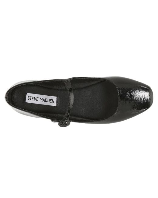Steve Madden Lorando Mary Jane Flat in Black | Lyst