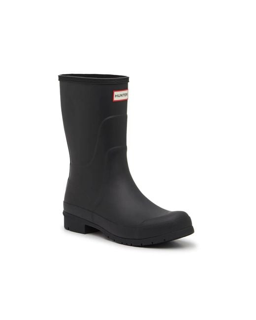 HUNTER Liberty Rain Boot in Black | Lyst