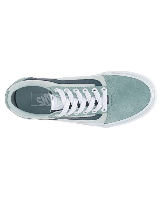 Vans Ward Lo Platform Sneaker in Blue | Lyst
