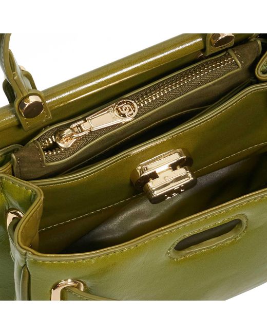 Dune Dynamic S Small Leather Belted Shoulder Bag in Green | Lyst UK