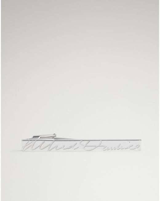 dunhill Luxury Script Tie Bar in Natural for Men | Lyst