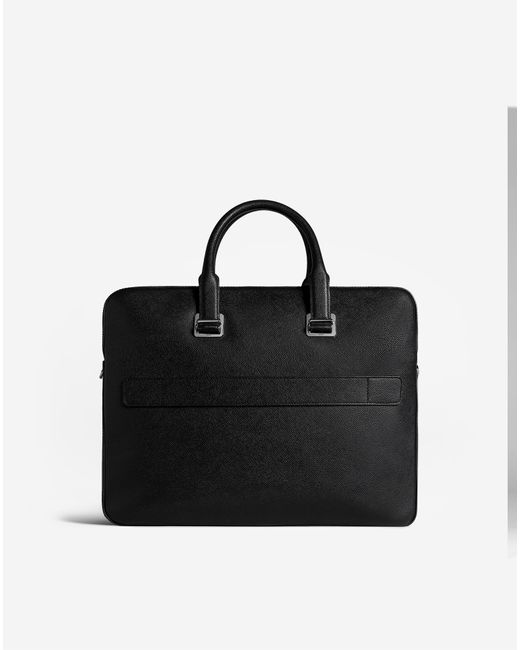dunhill Luxury Leather Cadogan Double Document Case in Black for Men | Lyst