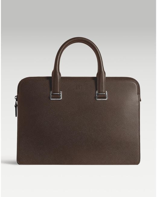 dunhill Luxury Leather Cadogan Slim Double Document Case in Brown for ...
