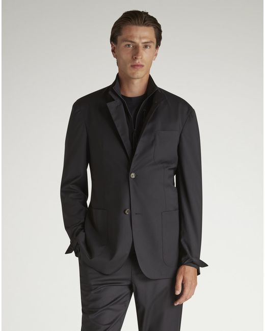 dunhill Luxury Wool Blend Travel Jacket in Gray for Men | Lyst