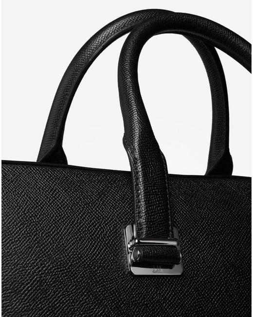 dunhill Luxury Leather Cadogan Double Document Case in Black for Men | Lyst
