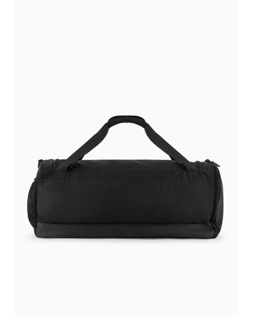 EA7 Technical-fabric Medium Duffel Bag With Oversized Logo in Black | Lyst
