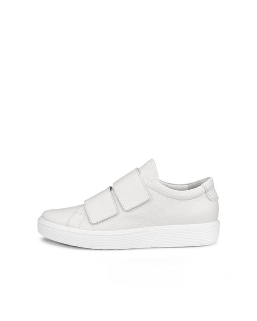 Ecco Soft 60 Two-Strap Sneaker Leather in White | Lyst