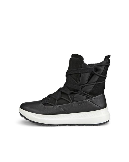 Ecco Solice Laced Winter Boot Adult Size in Black | Lyst UK
