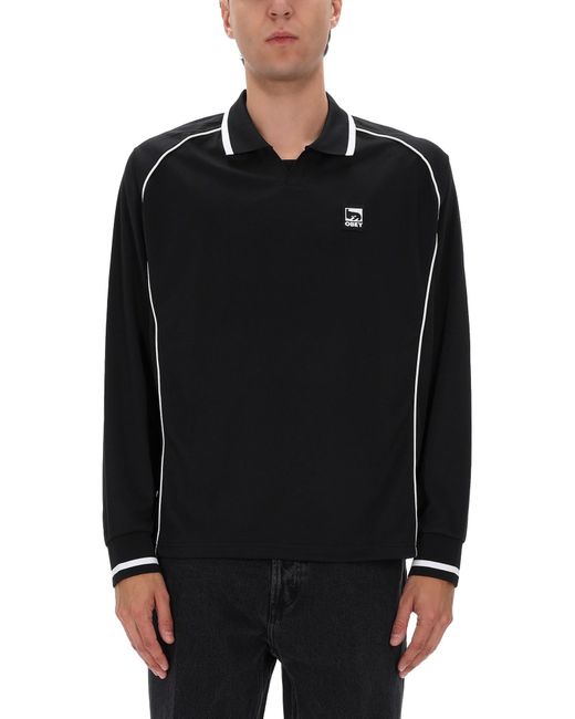 Obey Polo With Logo in Black for Men | Lyst UK