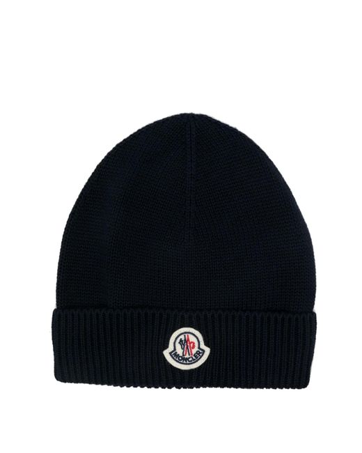 Moncler Hat in Blue | Lyst