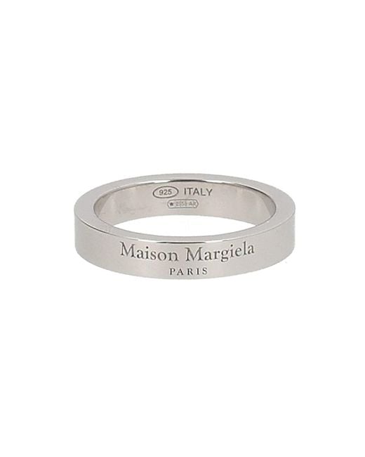 Maison Margiela Logo Ring in White for Men | Lyst UK