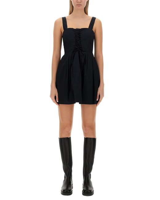 STAUD Mini Sutton Dress in Black | Lyst