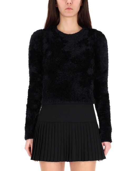 Marine Serre "Wild Fluffy" Jersey in Black | Lyst UK