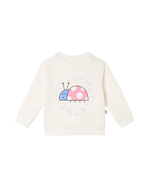 Stella McCartney "Ladybug" Jersey in White | Lyst UK