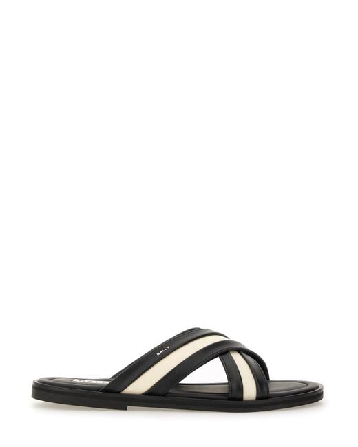 Bally Gherry" Slide Sandals in Black for Men | Lyst