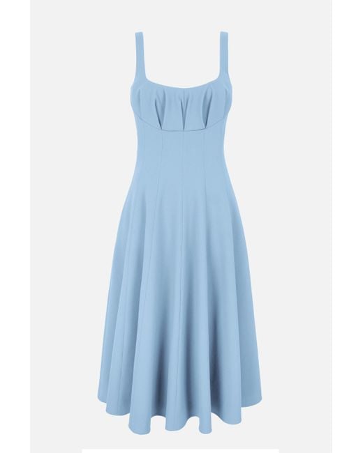 Emilia Wickstead Collins Dress in Blue | Lyst UK