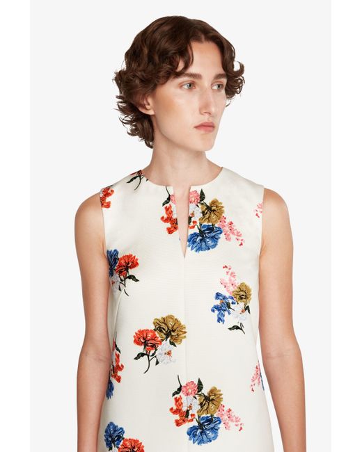 Emilia Wickstead Ludie Dress in White | Lyst UK