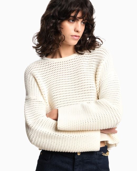 Emporio Armani Resort Capsule Collection Perforated Link-Stitch Cropped ...