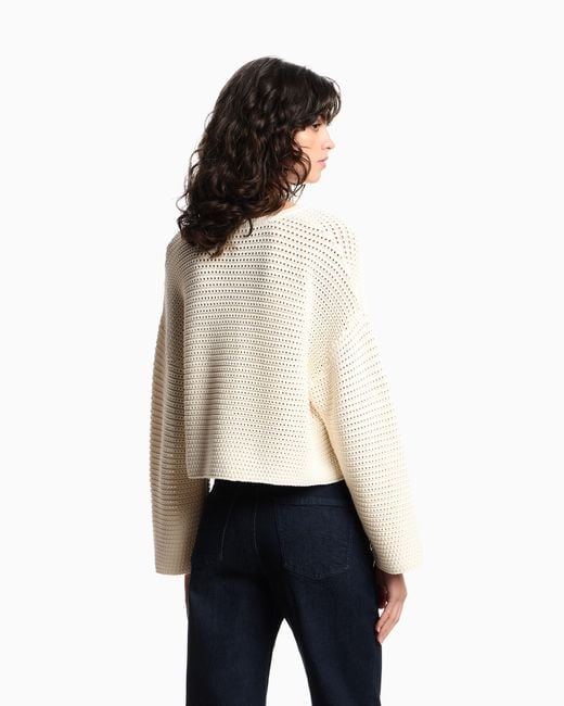 Emporio Armani Resort Capsule Collection Perforated Link-Stitch Cropped ...