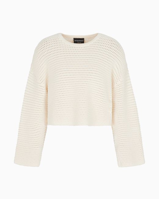 Emporio Armani Resort Capsule Collection Perforated Link-Stitch Cropped ...
