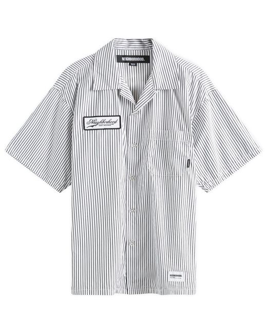 Neighborhood Stripe Work Vacation Shirt in Gray for Men | Lyst
