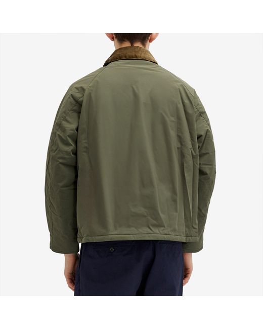 Barbour Transport Padded Casual Jacket in Green for Men | Lyst
