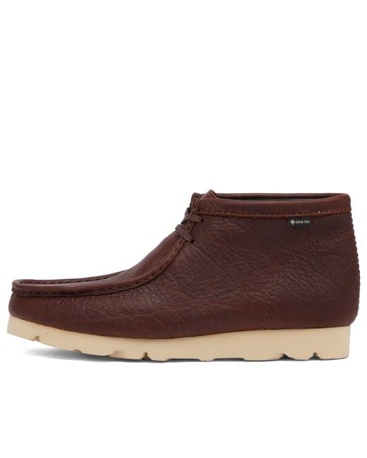 Clarks Wallabee Boot Gore-Tex in Brown for Men | Lyst UK