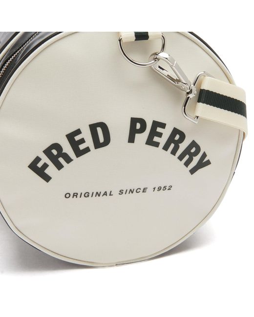 Fred Perry Classic Barrel Bag in Black for Men | Lyst