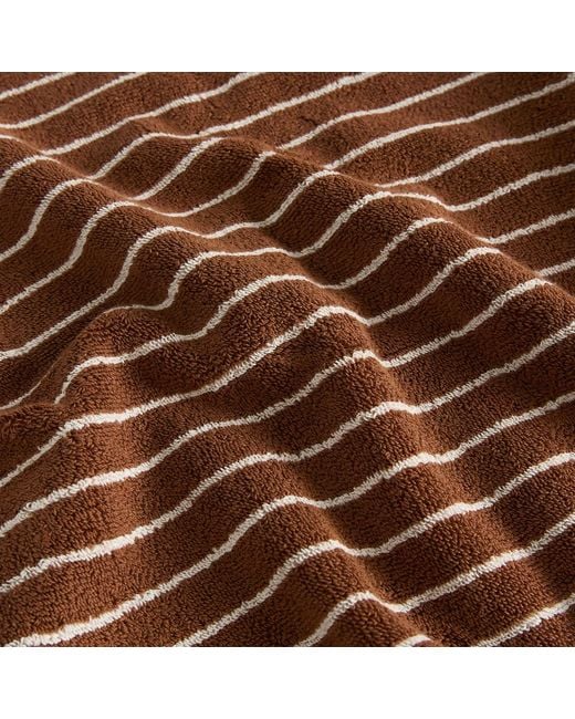 Tekla Organic Terry Hand Towel in Brown | Lyst UK