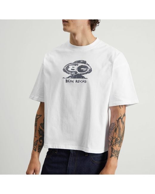Bene Culture Bene Rocks T-Shirt in White for Men | Lyst UK