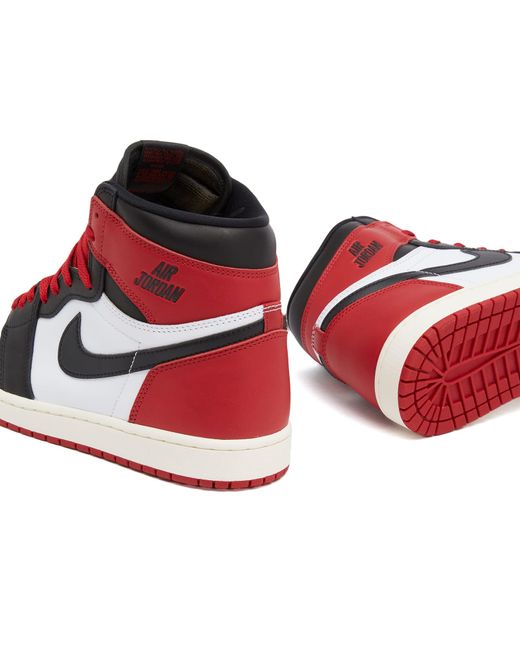 Nike 1 Retro High Og Sneaker in Red | Lyst