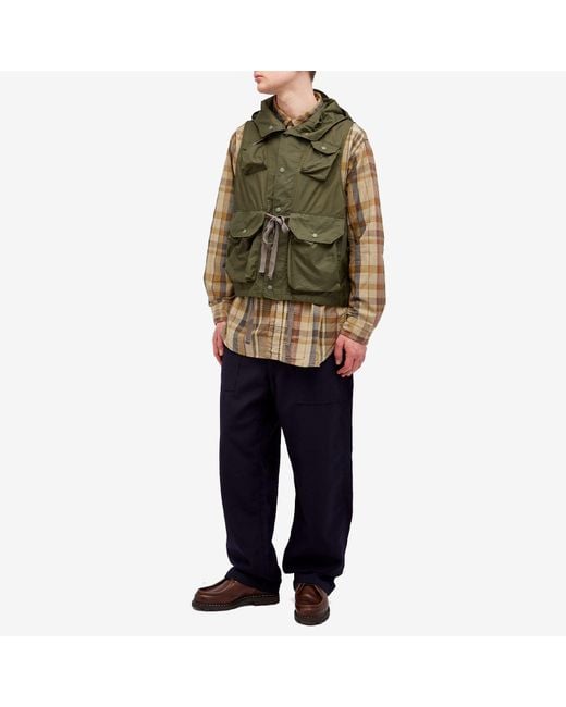 Engineered Garments Field Vest in Green for Men | Lyst