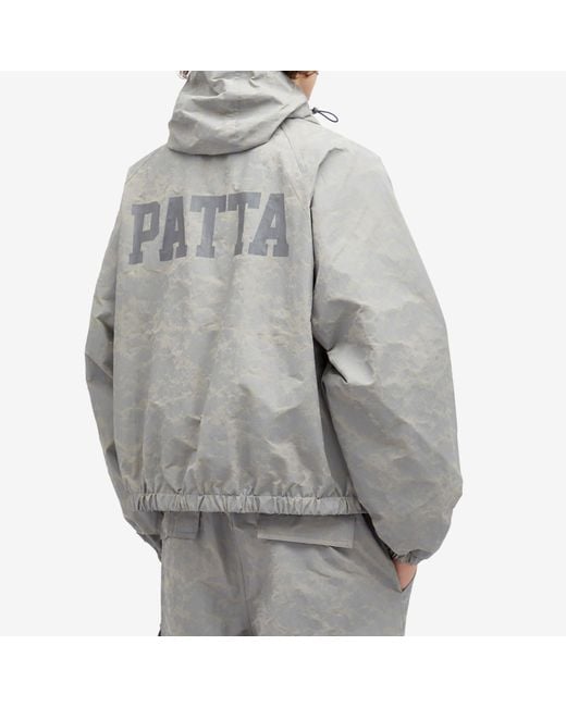 PATTA Reflective Camo Utility Jacket in Gray for Men | Lyst