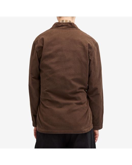 Universal Works Fine Cord Kyoto Work Jacket in Brown for Men | Lyst