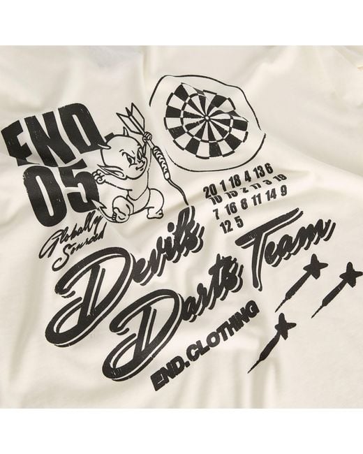END. Devils Darts Team T-Shirt in White | Lyst UK