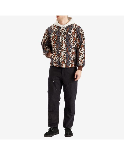 PATTA City Leopard Reversible Bomber Jacket in Black for Men | Lyst