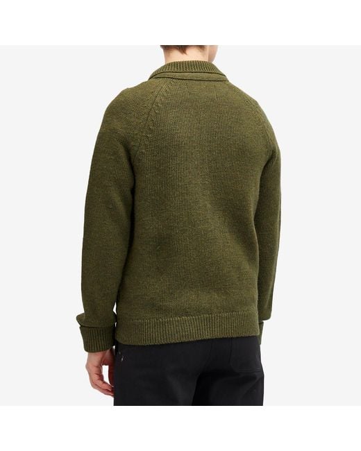 Barbour To Ki To Paxman Zip Cardigan in Green for Men | Lyst