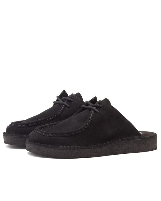 Clarks Desert Nomad Mule in Black | Lyst